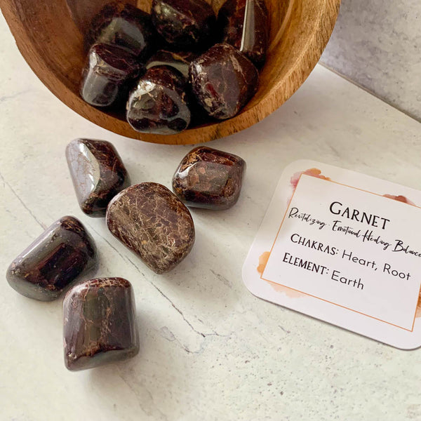 Garnet Tumbled Stone – Ancient Element Creations